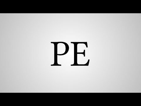 What Does "PE" Stand For?