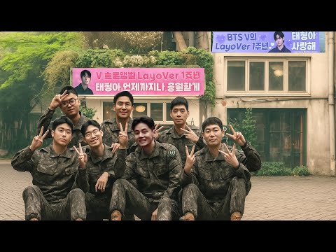 Millions of Fans Go Crazy! BTS's V Celebrated by His Team Before His Military Discharge.