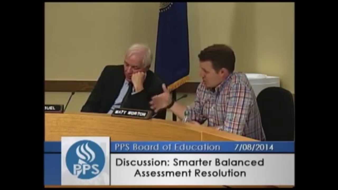 Smarter Balance Assessment Resolution: PPS Board Discussion
