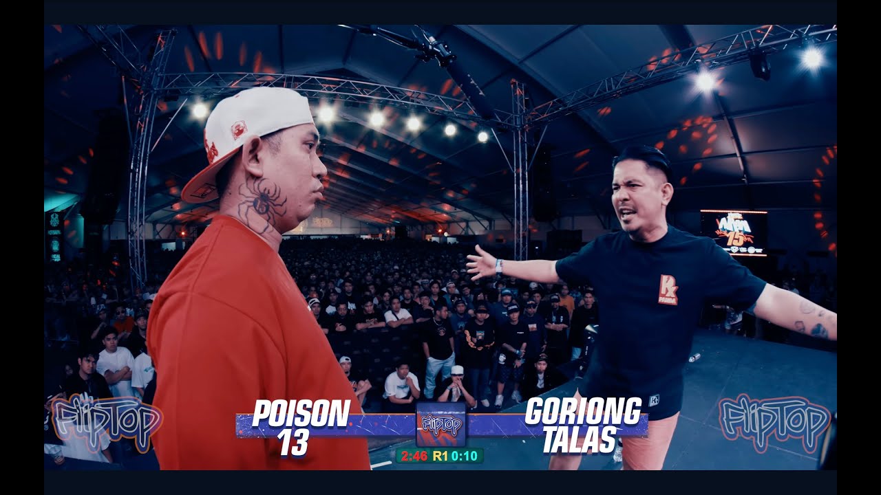 Poison13 vs. Goriong Talas | FlipTop | VerseTracker