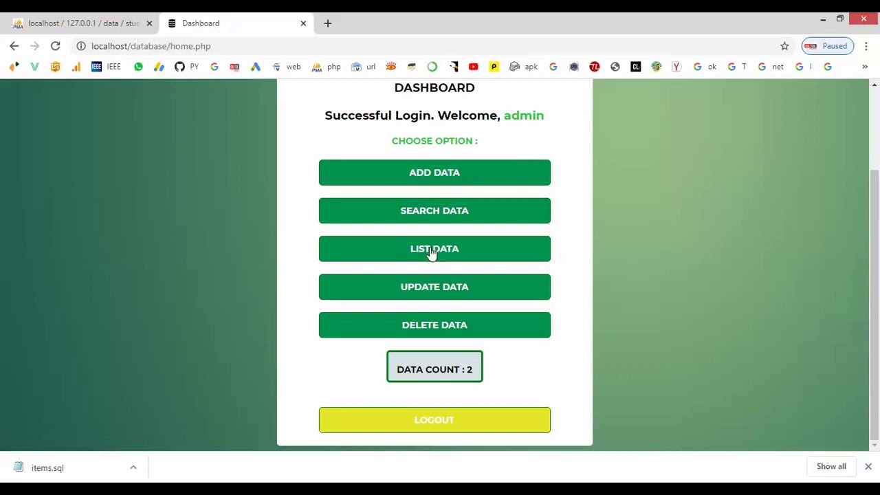Student Management System in PHP - OKOK PROJECTS- Final Year Projects ...