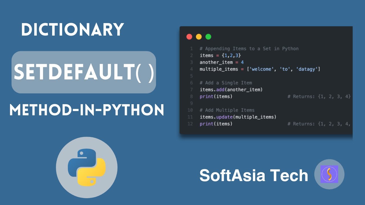 (MM) Python Set.add() Method Explained with Examples