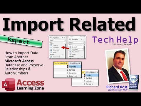 Import Data From Another Microsoft Access Database and Preserve Relationships & AutoNumbers
