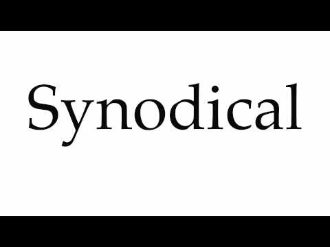 How to Pronounce Synodical