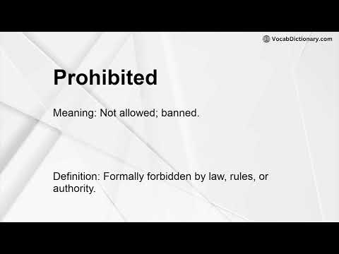 Prohibited Meaning