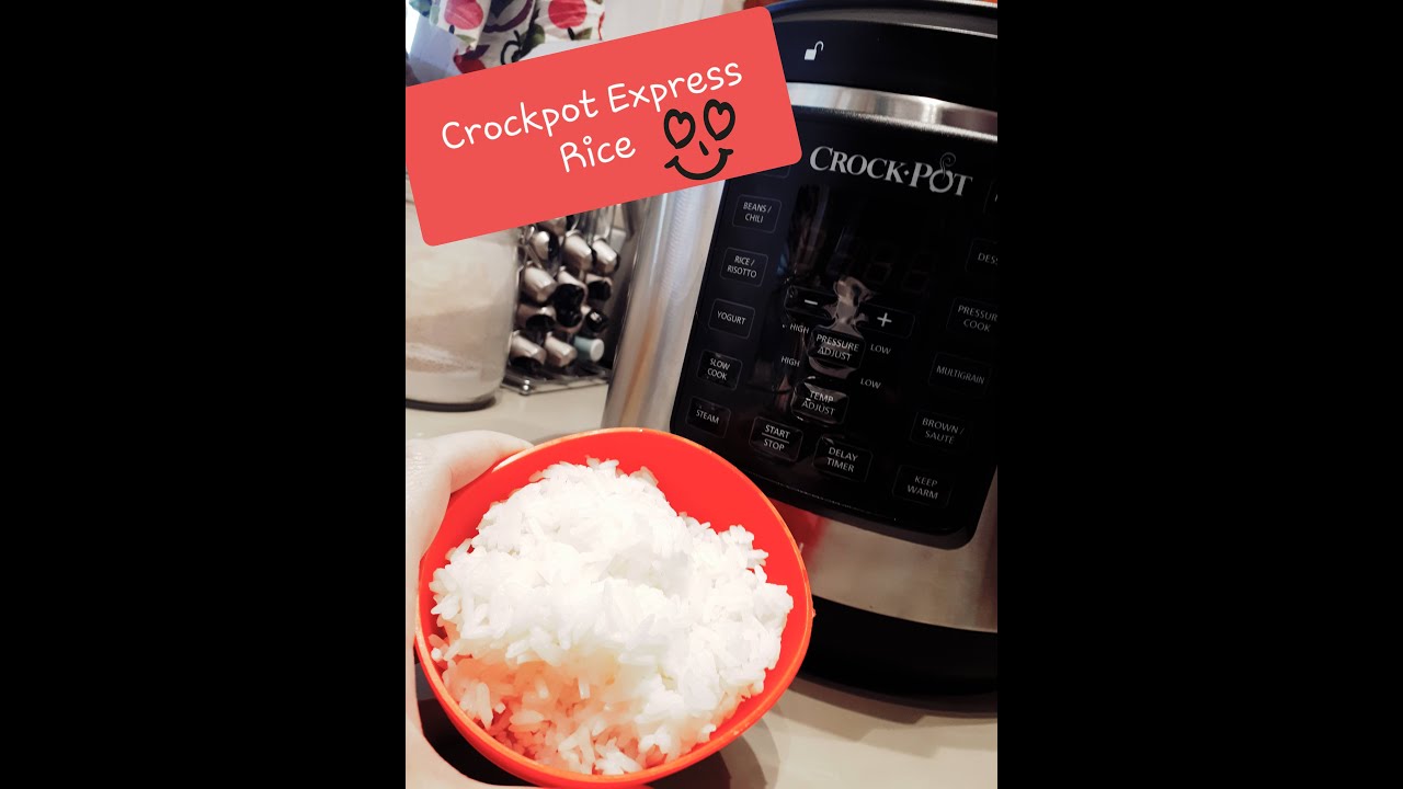 EASY simple Crockpot Express rice STEP BY STEP