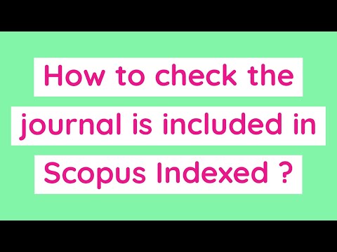 How to check whether the given journal is Scopus indexed or not |Scopus Identifier Research Scholars