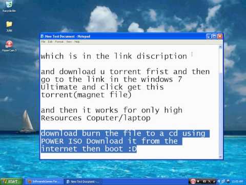 Windows 7 Ultimate(Acivated Edition) For 32bit And 64bit Download Torrent