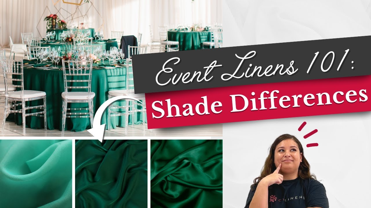 Event Linens 101: Shade Differences