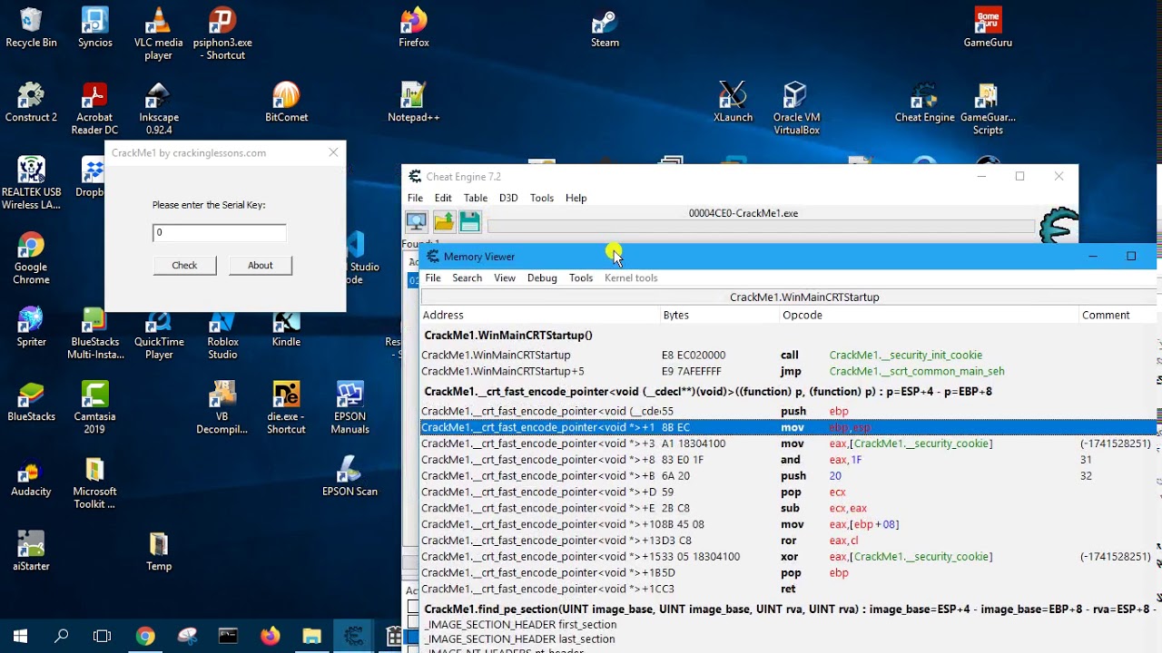 How to create threads in Cheat Engine