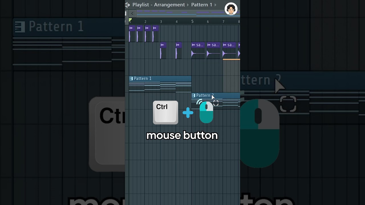 How to combine audio clips and patterns in FL Studio?