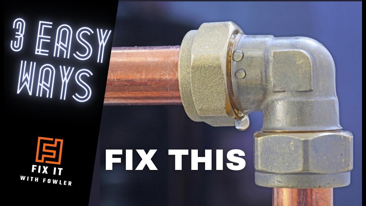 FIX LEAKING COMPRESSION PIPE FITTING - pipe leak?