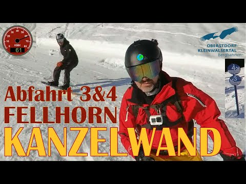 Kanzelwand - Fellhorn Bahn II Blaue Abfahrt 3&4 Riezlern, Kleinwalsertal, Oberstdorf
