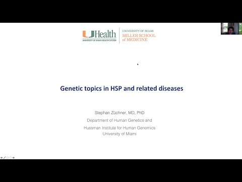 “Genetic Topics in HSP & Related Diseases”, Dr. Stephan Züchner