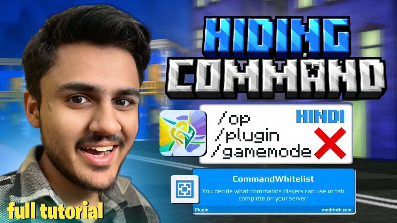 How to Hide Plugins Command in Minecraft Server | CommandWhitelist Plugin Tutorial | Aternos Server