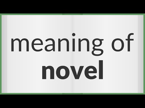 Novel | meaning of Novel