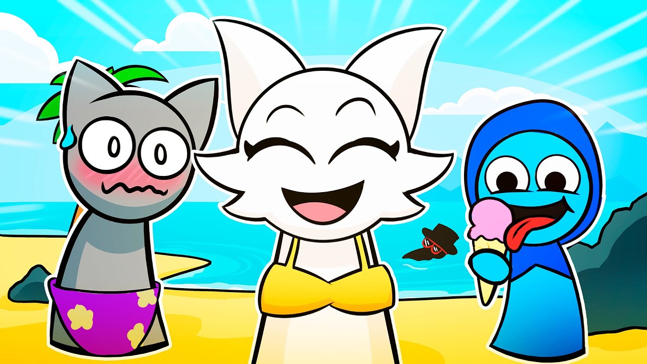 Os Sprunki FORAM para a PRAIA!