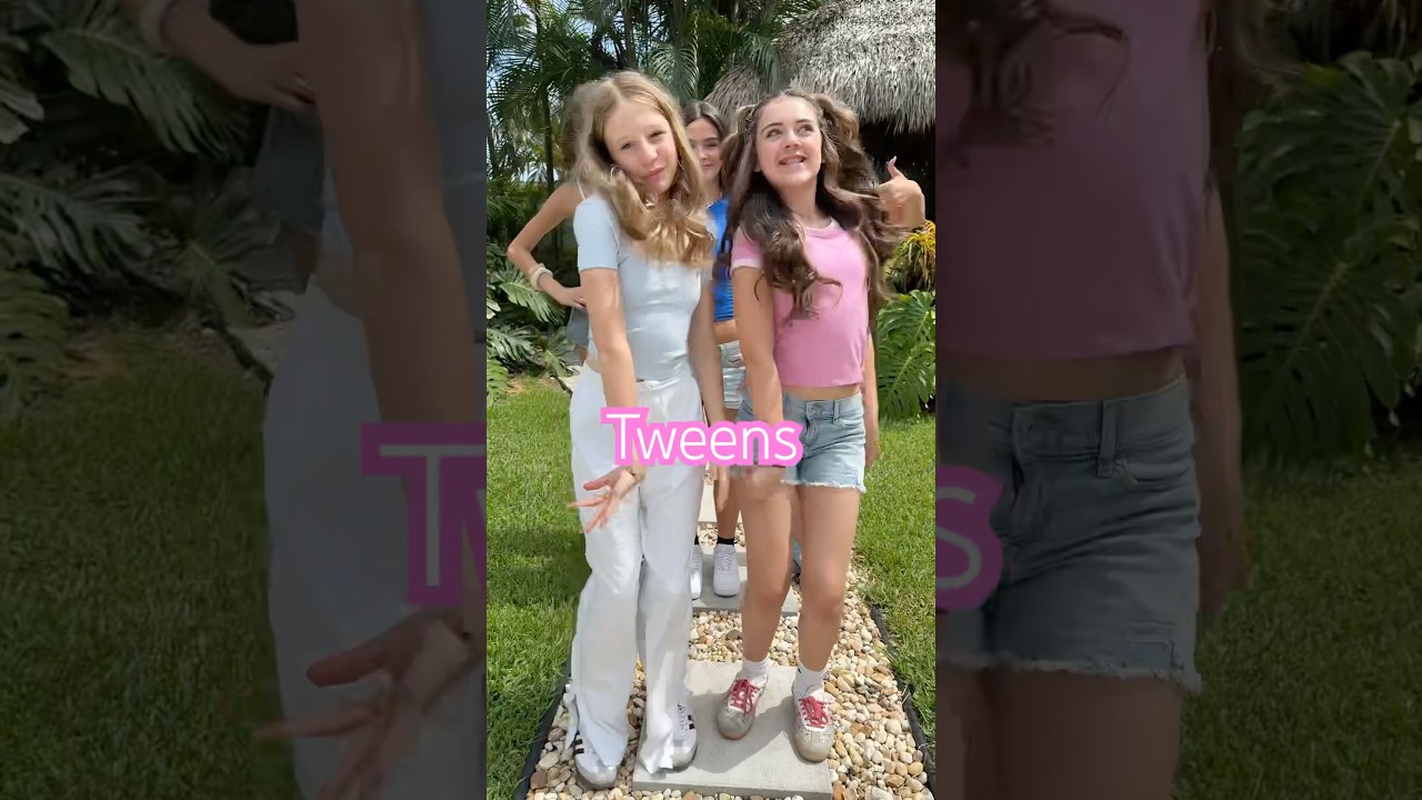 Teens or Tweens? 🩷#shorts #tiktok #shortsviral