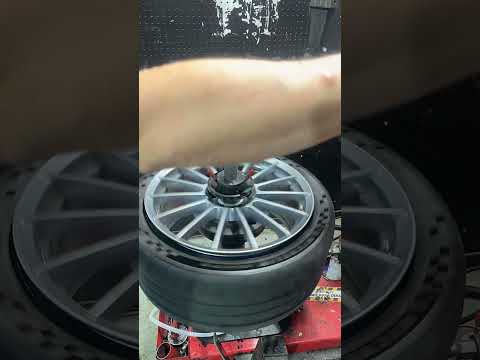 Let’s replace a tire with a built in sensor.