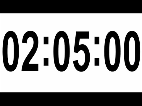 125 MINUTES TIMER # 2 HOURS 05 MINUTES TIMER • COUNTDOWN TIMER WITH ALARM ⏰