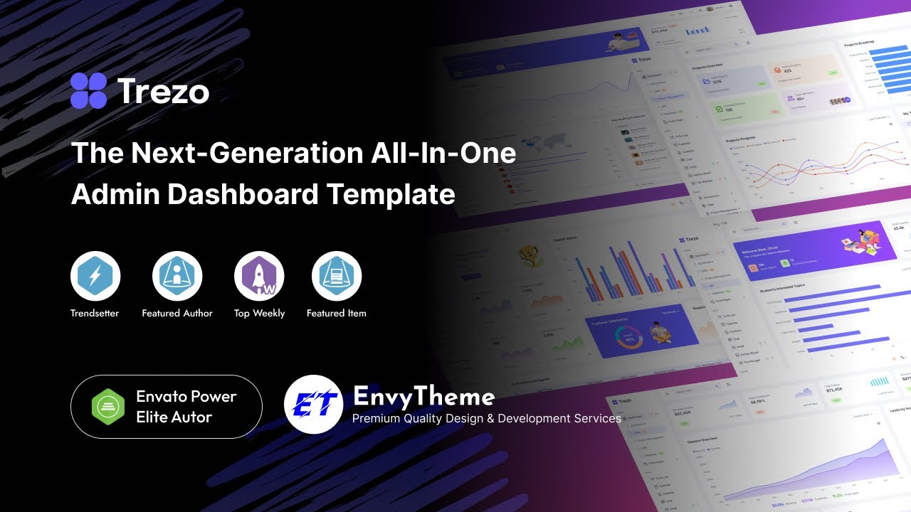 Introducing Trezo v1.x | The Next-Generation Multi-Framework Admin Dashboard Template