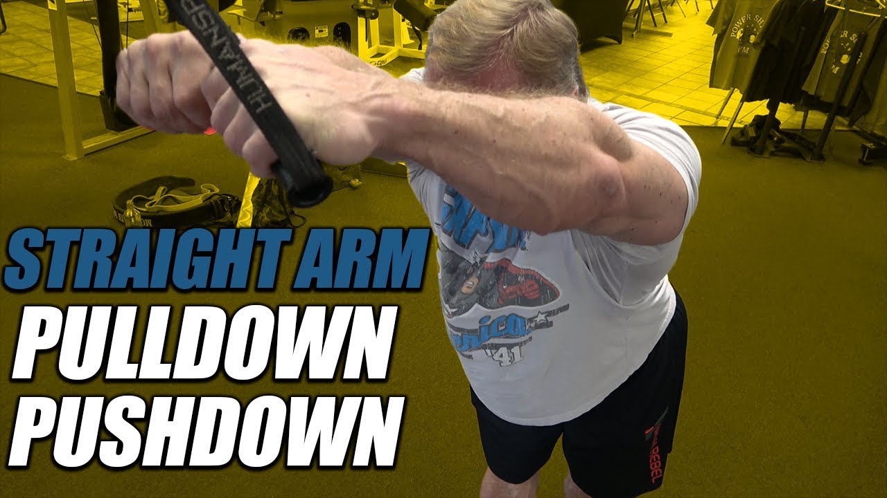 Exercise Index - Straight Arm Pulldown Pushdown