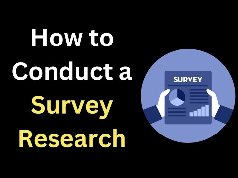 how to conduct Survey research | step by step guide | survey research