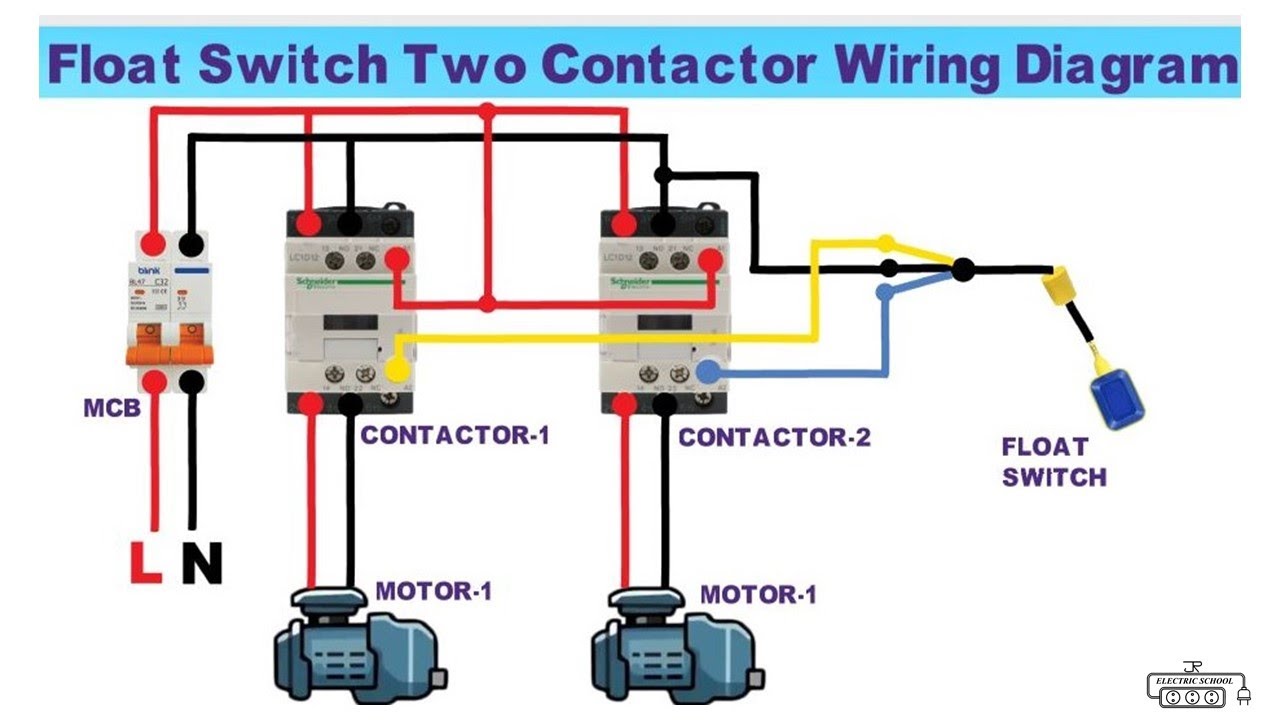 Float Switch Two Contactor Wiring Diagram