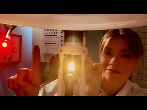 ASMR Eye Exam : Detailed Exam of Your Corneas | Slit Lamp, Detailed Lights Inspection