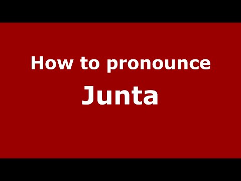 How to pronounce Junta (Mexico/Mexican Spanish) - PronounceNames.com