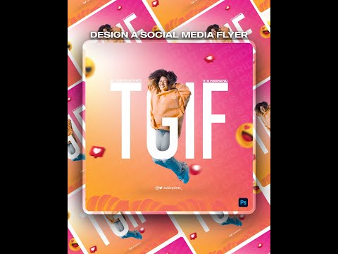 How To Design A Social Media Flyer (Time-lapse)