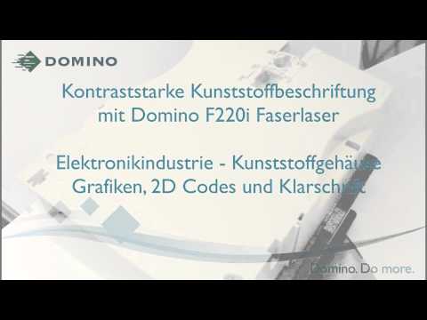 Domino F220i Faserlaser: Kontraststarke Laserbeschriftung von Elektronikbauteilen aus Kunststoff