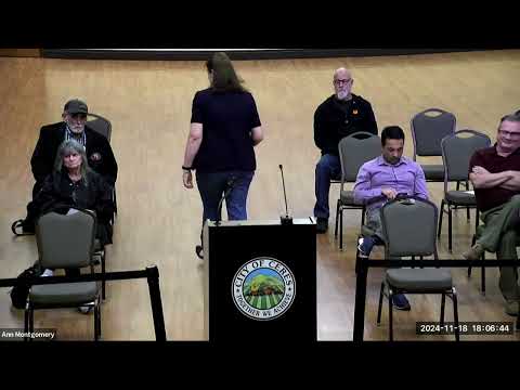 November 18, 2024 Regular Planning Commission Meeting