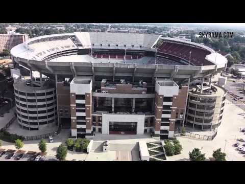 Drone footage showcases Bryant-Denny Stadium
