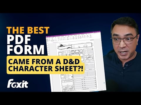This D&D Character Sheet is the Best PDF Fillable Form I've Ever Seen!