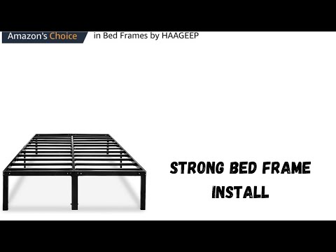 Metal Platform Bed Frame Queen Size Heavy Duty 14 Inch Beds No Box Spring install