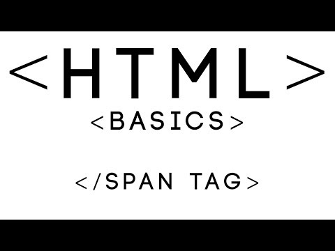 Learn HTML Basics Tutorial 3 Span Tag - Mind Luster