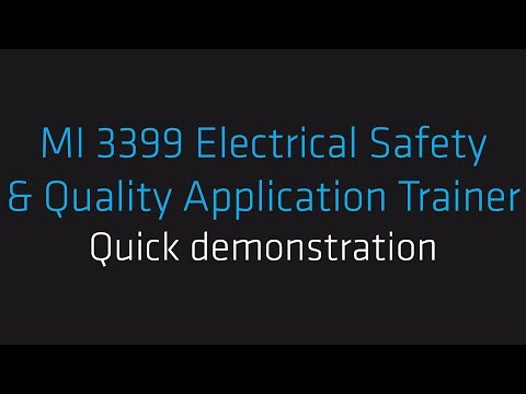 Metrel | MI 3399 Electrical Safety & Quality Application Trainer | How to Use a Metrel Tester