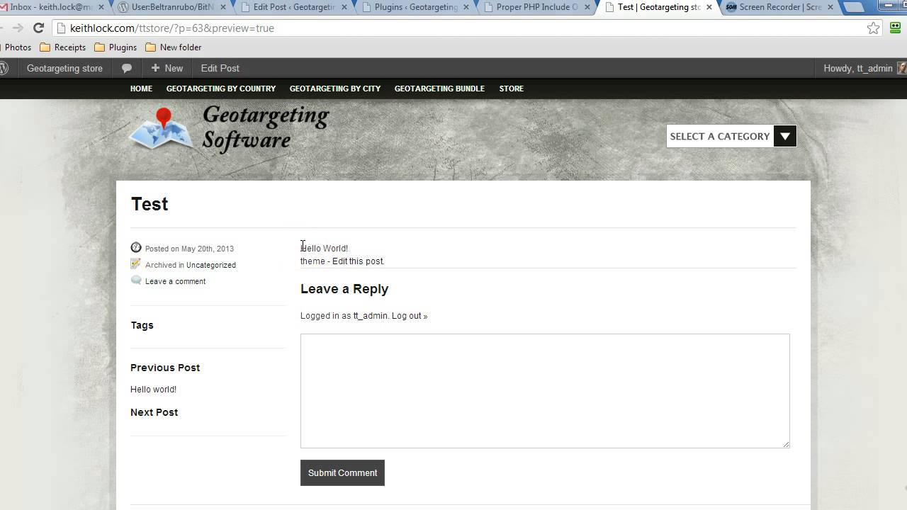 PHP Include WordPress Plugin