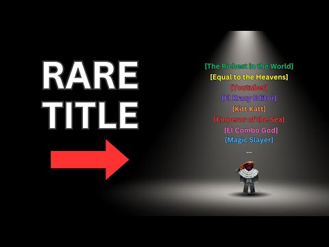 Unlocking Blox Fruits RAREST Titles
