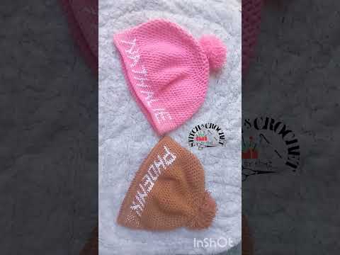 Another Crochet Order - Beanie with names for baby
