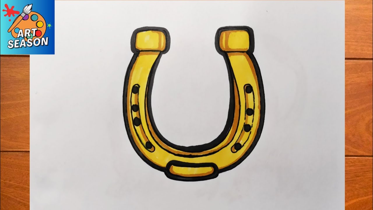 How to Draw a Horseshoe Step by Step