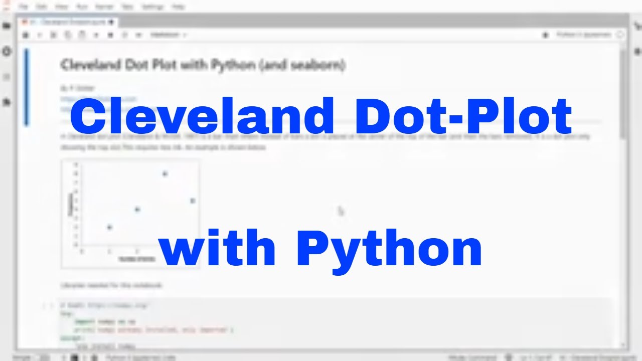 Python - Cleveland Dot Plot