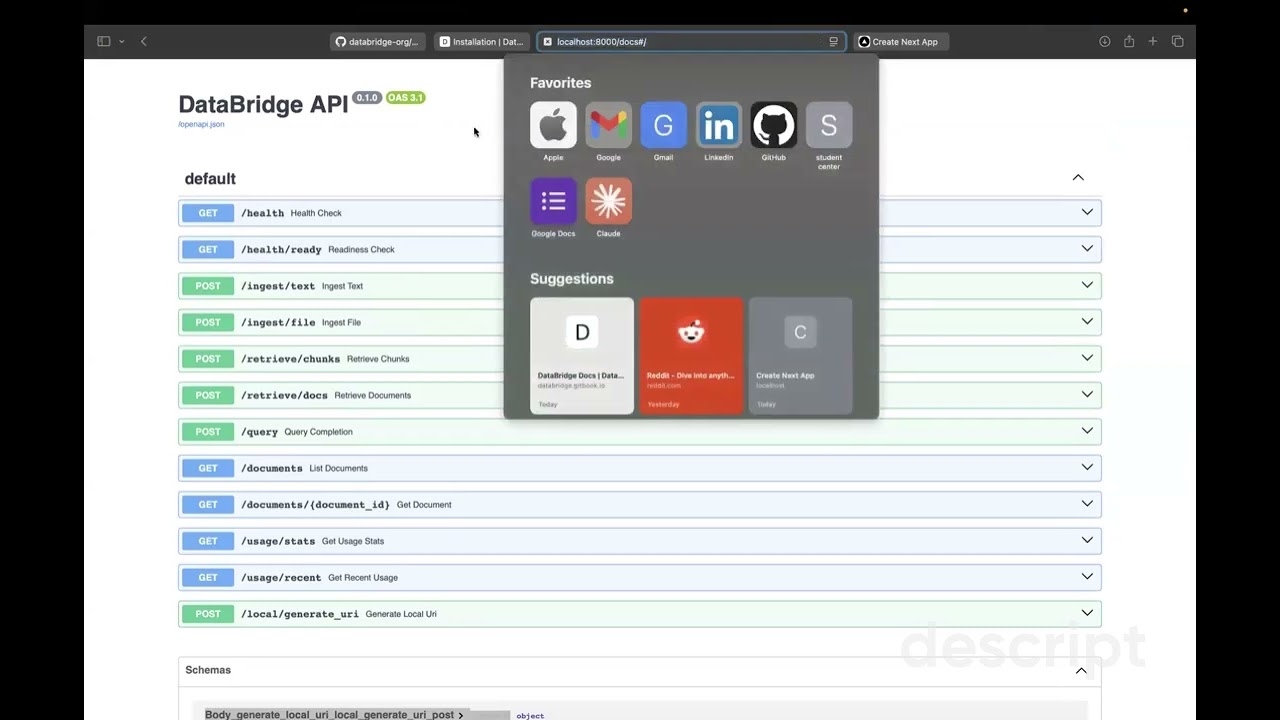 Introduction to DataBridge! Installation, Setup, Shell, UI Component