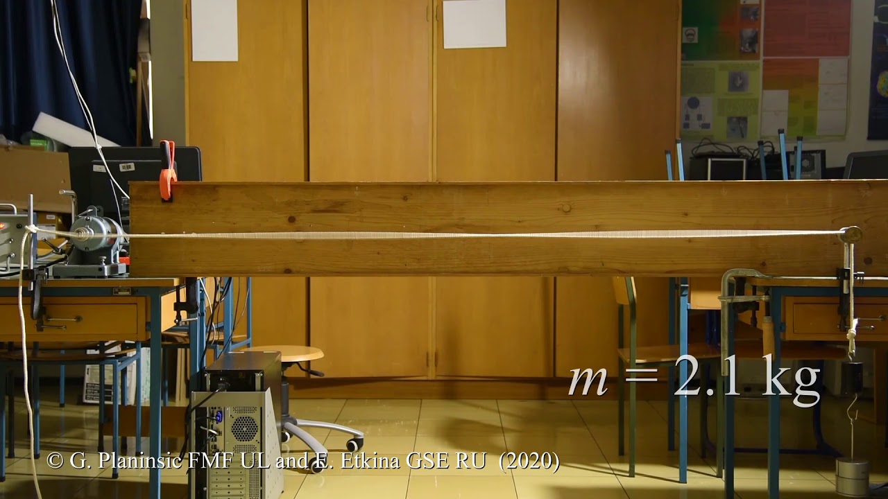 Waves on a rope - increasing tension force
