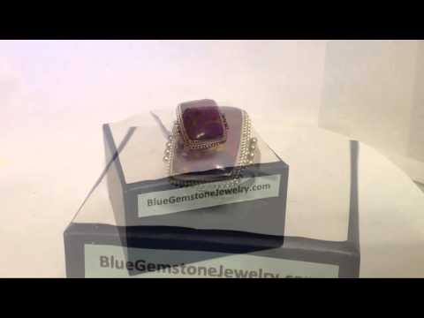 Mojave Purple Turquoise Bali silver ring