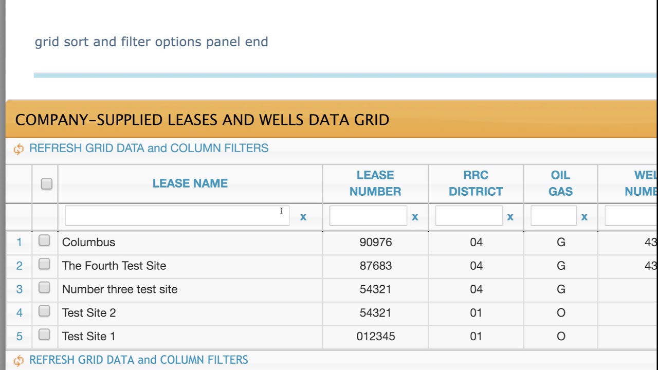 Grid Filtering and Multi-Column Sorting
