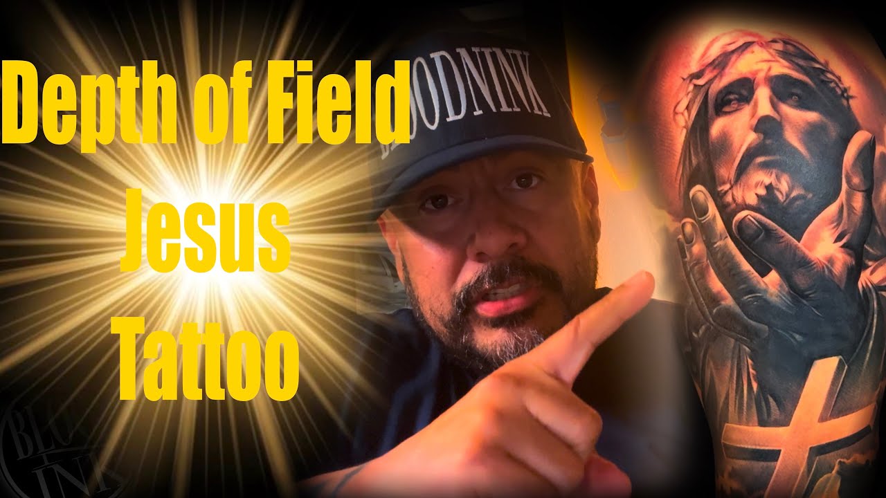 Depth of field Jesus tattoo