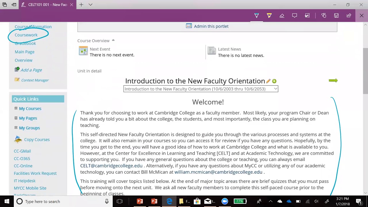 Overview of New Faculty Orientation Training