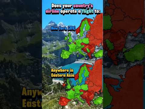 Does your country's airline operate a flight to #europe #map #mapping #geography